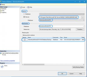 Installing AdventureWorks Sample Database | My Tec Bits
