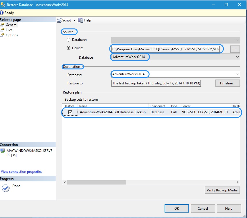 Installing AdventureWorks Sample Database | My Tec Bits