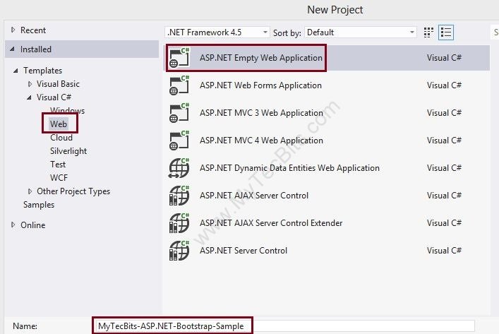 Bootstrap 300 With Aspnet Web Forms Step By Step Without Nuget Package My Tec Bits