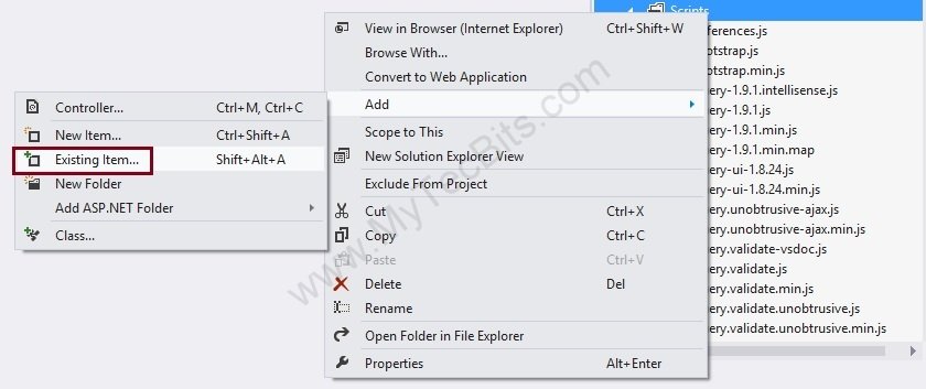 Bootstrap With Aspnet Mvc 4 Step By Step Without Nuget Package 1379