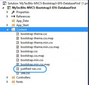 Bootstrap 3 With MVC 5 And Entity Framework 6 Database First | My Tec Bits
