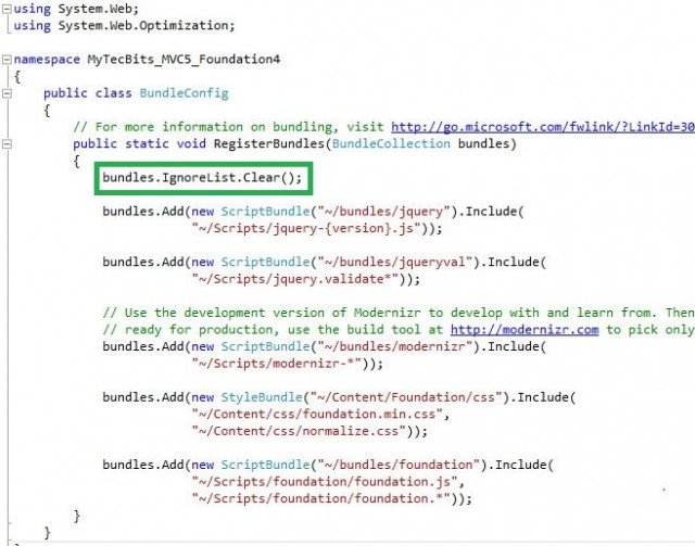ASP.NET MVC: Bundle not rendering | My Tec Bits