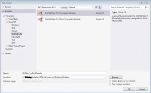 Using DNN Visual Studio Project Template | My Tec Bits