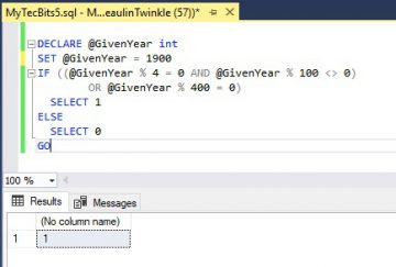 How To Find Leap Year In SQL Server? | My Tec Bits