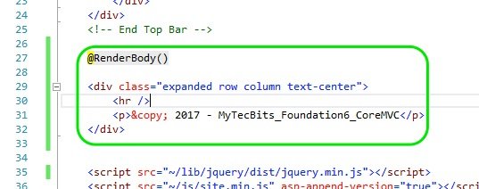 Zurb Foundation 6 With Aspnet Core Mvc Step By Step My Tec Bits