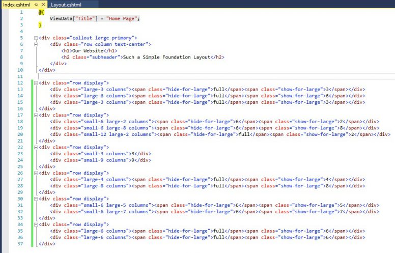 Zurb Foundation 6 with ASP.NET Core MVC – Step by Step | My Tec Bits