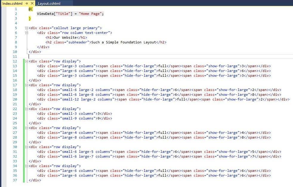 Zurb Foundation 6 with ASP.NET Core MVC – Step by Step | My Tec Bits