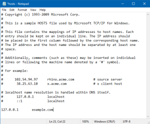 What is hosts file and how to use it to override DNS? | My Tec Bits
