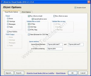 Installing and Using JSLint for Visual Studio 2010 | My Tec Bits