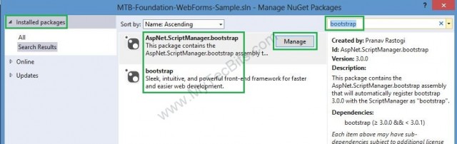 Zurb Foundation With Aspnet Web Forms Step By Step My Tec Bits