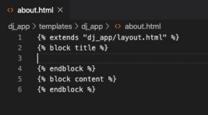 Creating code snippet for Python Django web app in VS Code | My Tec Bits