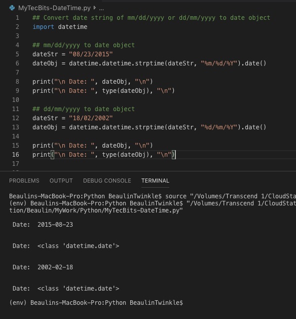 Convert Date String Of Mmddyyyy Or Ddmmyyyy To Date Object In Python My Tec Bits