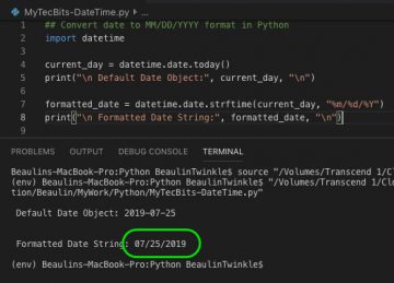 Convert date to MM/DD/YYYY format in Python | My Tec Bits