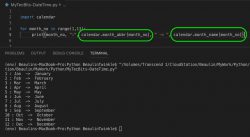 How to find name of month in Python? | My Tec Bits