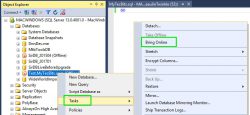 Bringing Database Online In SQL Server | My Tec Bits