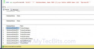 SQL Server: Search and Find Table by Name | My Tec Bits