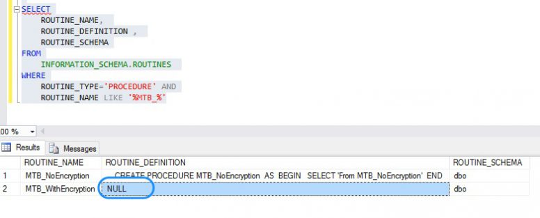 Encrypting Stored Procedure View And Function In Sql Server My Tec Bits