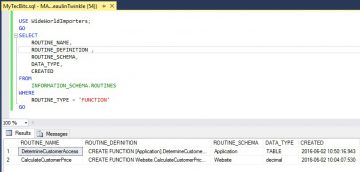 Search And Find All User Defined Functions / UDF In SQL Server | My Tec ...