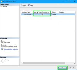 Taking Database Offline In SQL Server | My Tec Bits