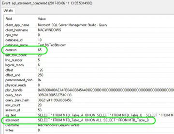 Union vs Union All - Usage and Performance In SQL Server | My Tec Bits