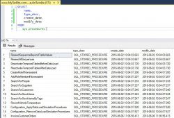 Getting the list of all stored procedures in SQL Server DB | My Tec Bits