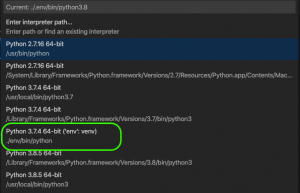 Upgrade python version in visual studio code python workspace | My Tec Bits