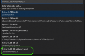 Upgrade python version in visual studio code python workspace | My Tec Bits