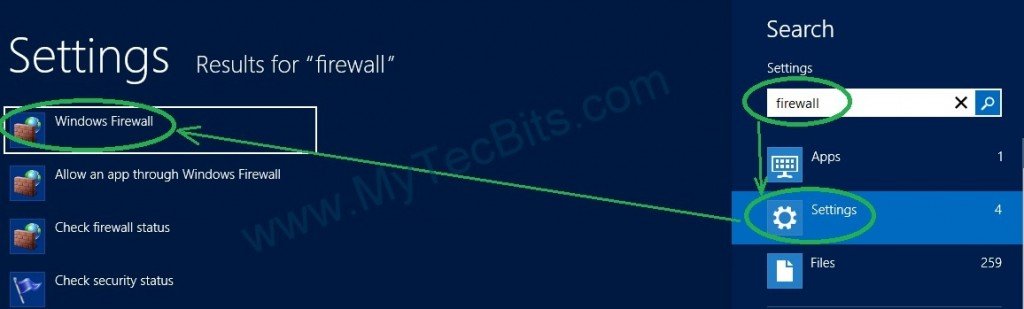 Disabling Windows 8 Firewall | My Tec Bits