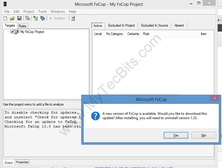 Integrate FxCop With Visual Studio | My Tec Bits