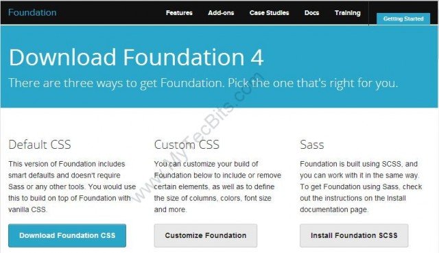 Customizing And Downloading Zurb Foundation My Tec Bits