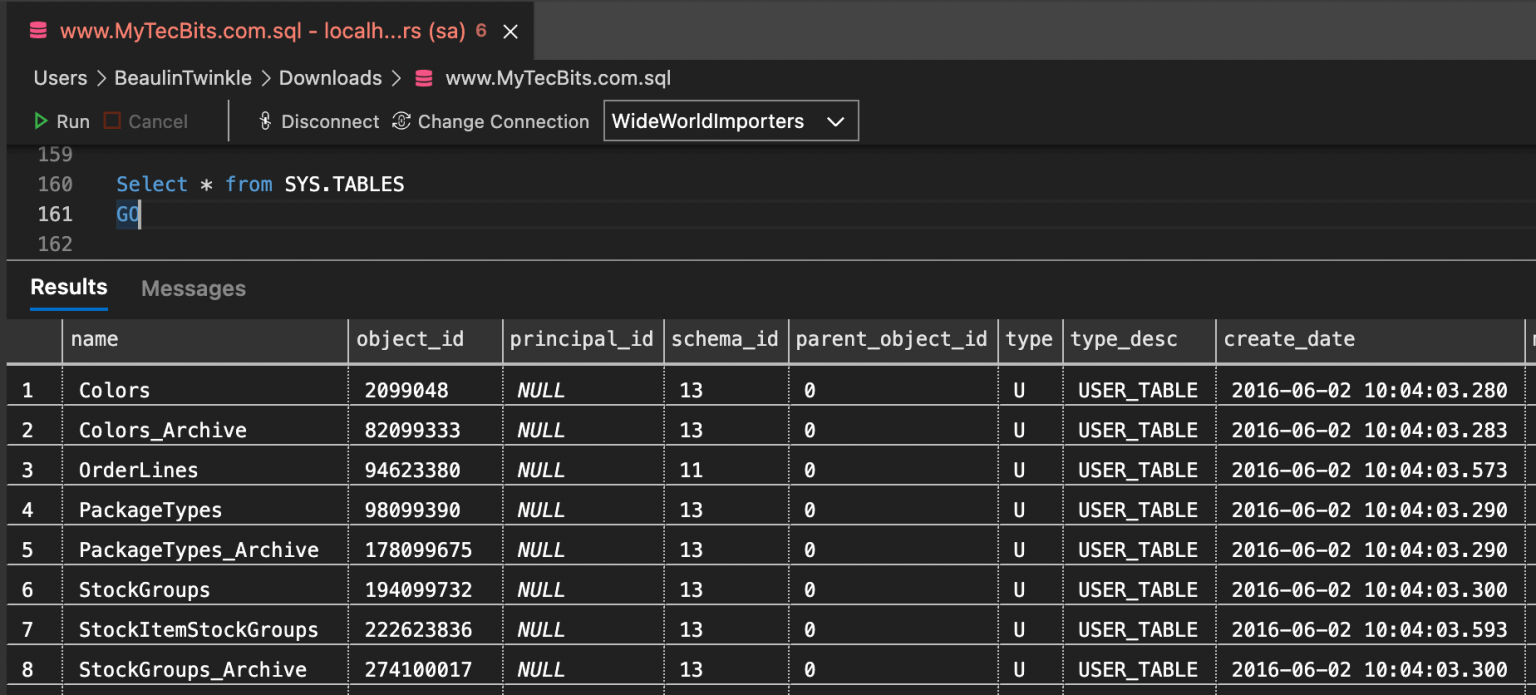 INFORMATION_SCHEMA.TABLES vs SYS.TABLES in SQL Server | My Tec Bits INFORMATION_SCHEMA.TABLES vs SYS.TABLES in SQL Server | My Tec Bits