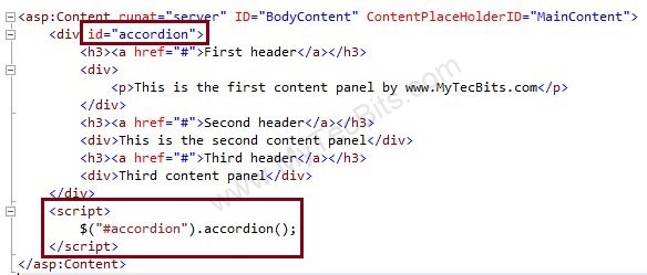 Jquery Ui With Aspnet Step By Step Instruction My Tec Bits