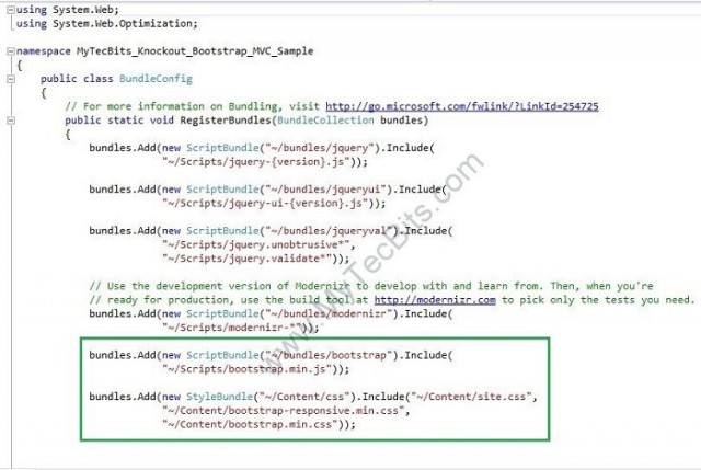 Knockoutjs And Bootstrap With Aspnet Mvc Step By Step Part 1 My Tec Bits